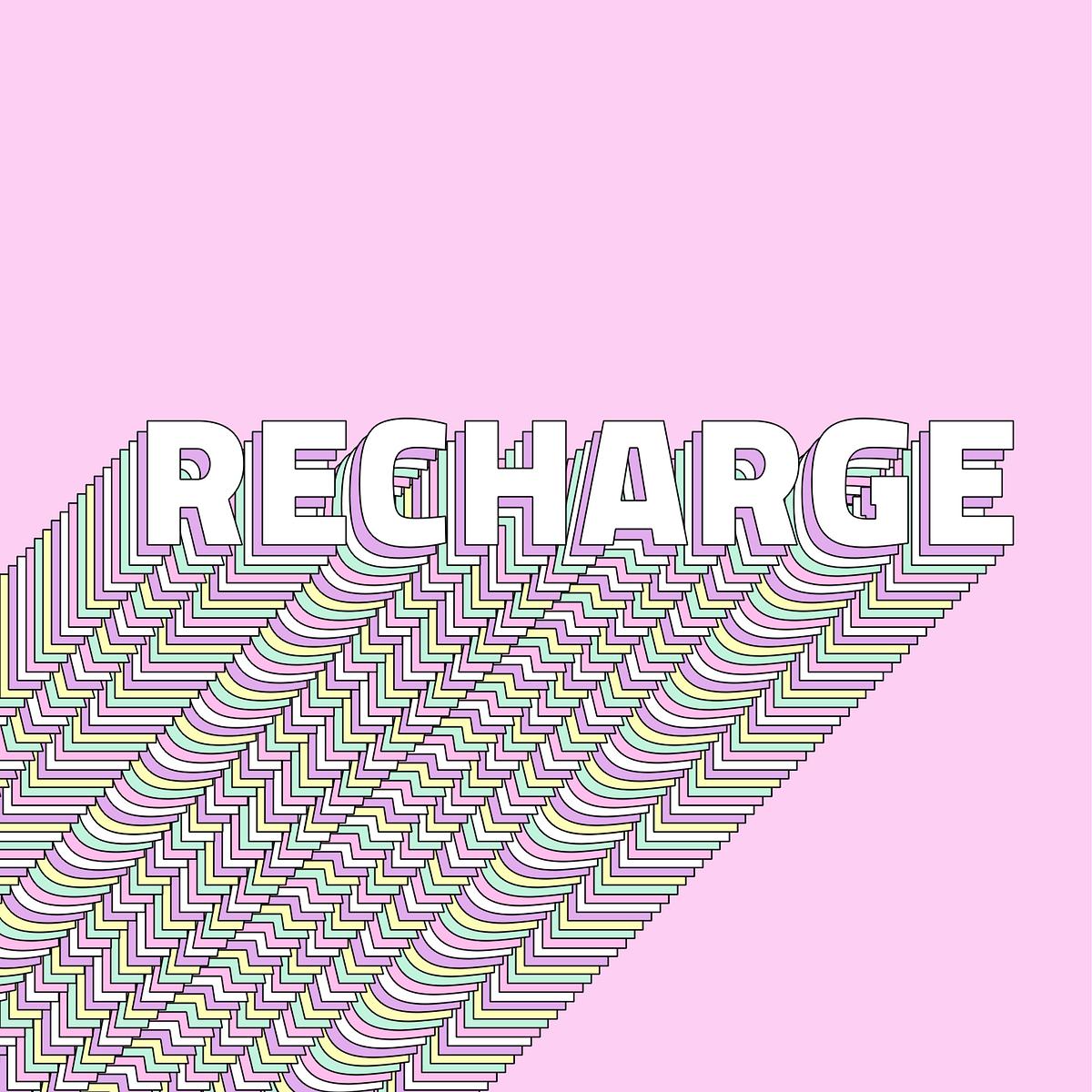 Recharge Layered Typography Retro Word Free Photo Rawpixel recharge-layered-typography-retro-word-free-photo-rawpixel