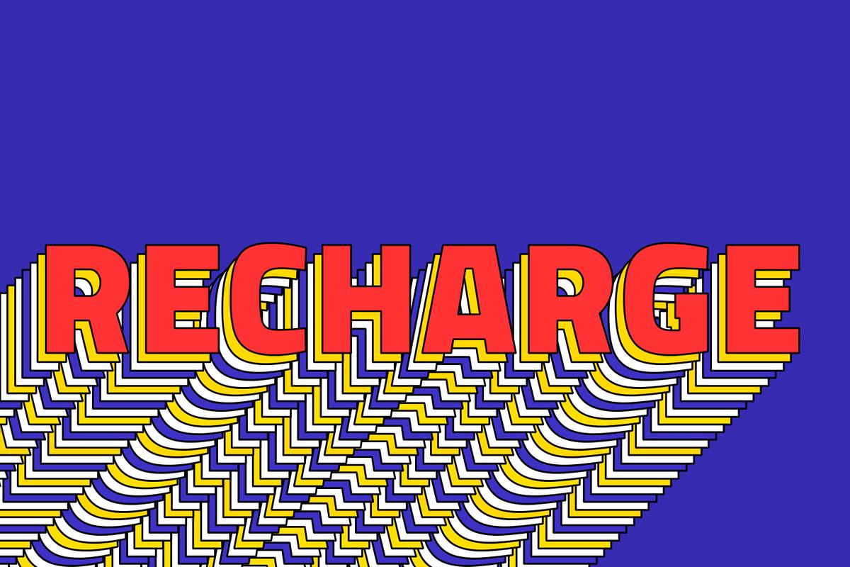 RECHARGE Layered Word Retro Typography Free Photo Rawpixel recharge-layered-word-retro-typography-free-photo-rawpixel
