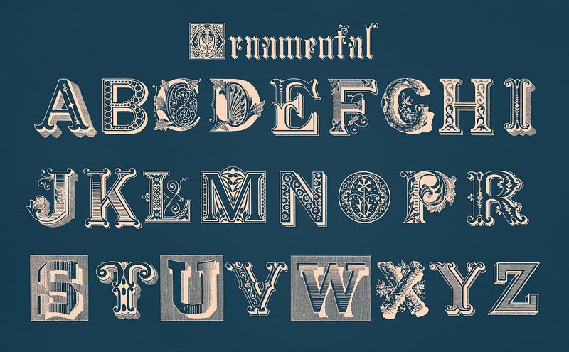 Roman fonts from Draughtsman's Alphabets by Hermann Esser (1845–1908 ... Roman fonts from Draughtsman's Alphabets by Hermann Esser (1845–1908 ...