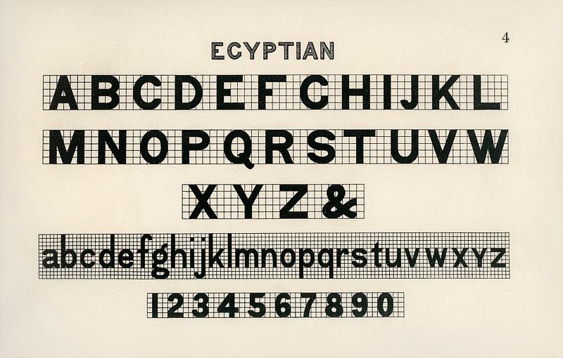 Roman fonts from Draughtsman's Alphabets by Hermann Esser (1845–1908 ... Roman fonts from Draughtsman's Alphabets by Hermann Esser (1845–1908 ...