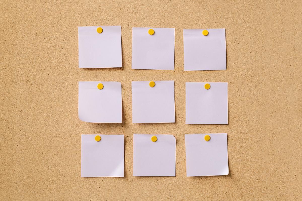 Pinned notes, blank memo on brown | Free Photo - rawpixel Pinned notes, blank memo on brown | Free Photo - rawpixel