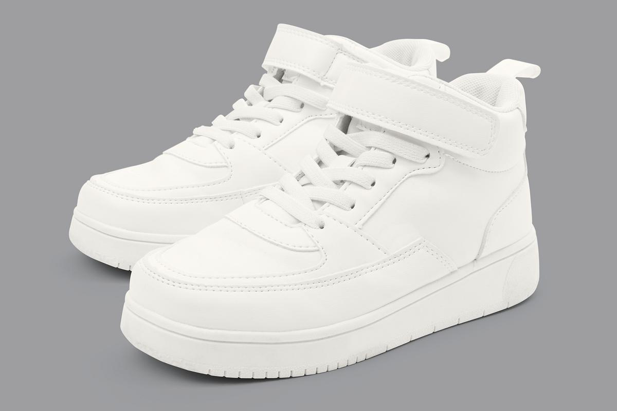White High Top Sneakers Unisex Premium Psd Mockup Rawpixel