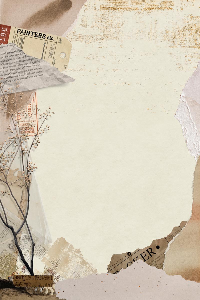 Autumn Collage Background, Vintage Border | Premium Photo - Rawpixel