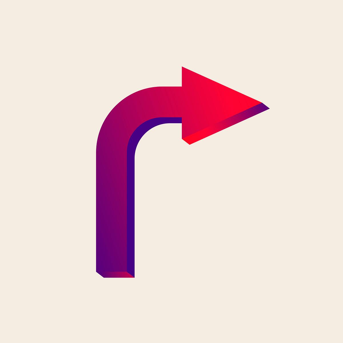 Arrow Sticker Turn Right Traffic Free PSD Rawpixel arrow-sticker-turn-right-traffic-free-psd-rawpixel