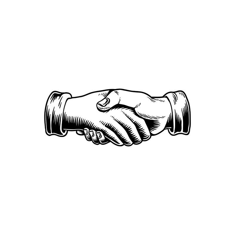 Illustration of a handshake Illustration of a handshake