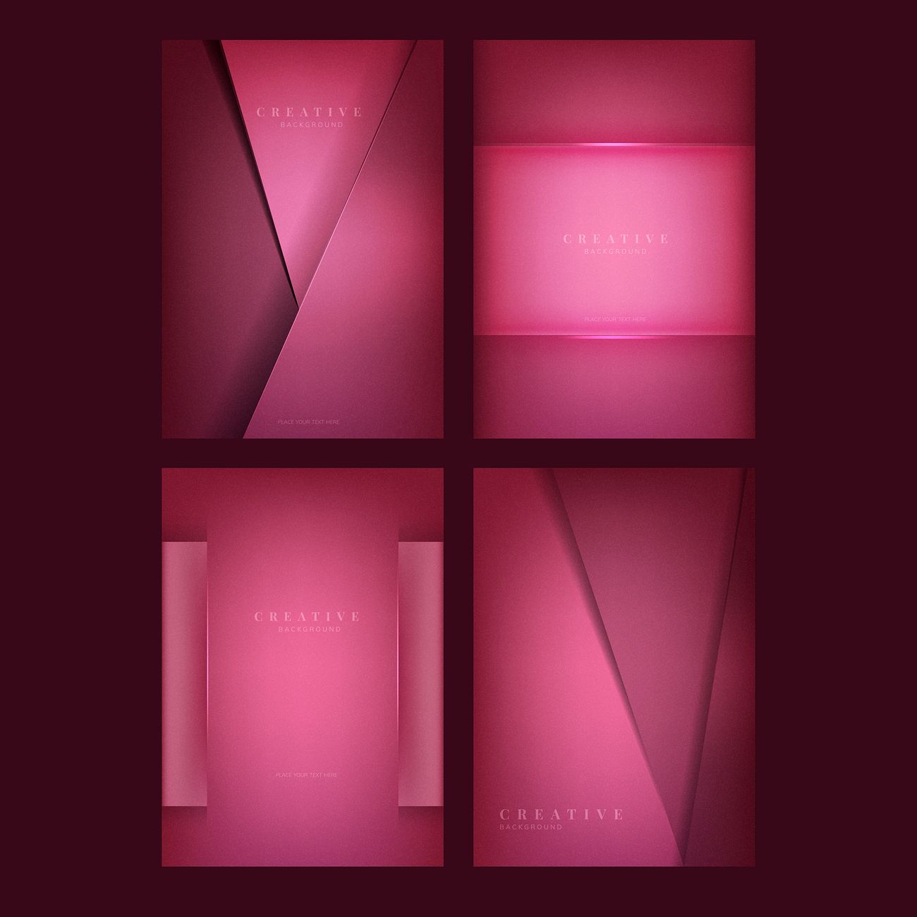 Set Of Abstract Creative Background | Free Vector - Rawpixel
