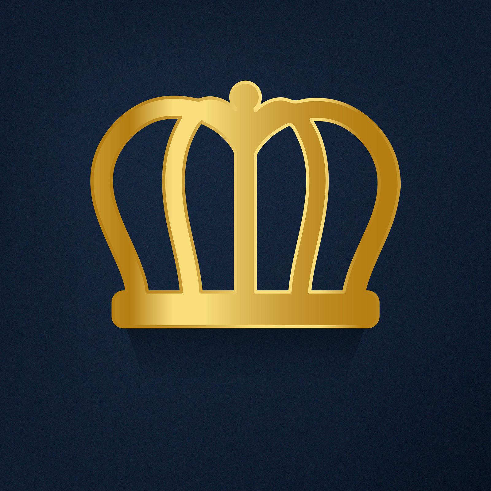 Black Single Royal Crown Vector Free Stock Vector 543172