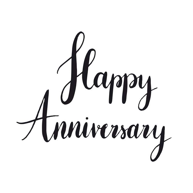 Happy Anniversary Typography Style Vector Free Stock Vector High