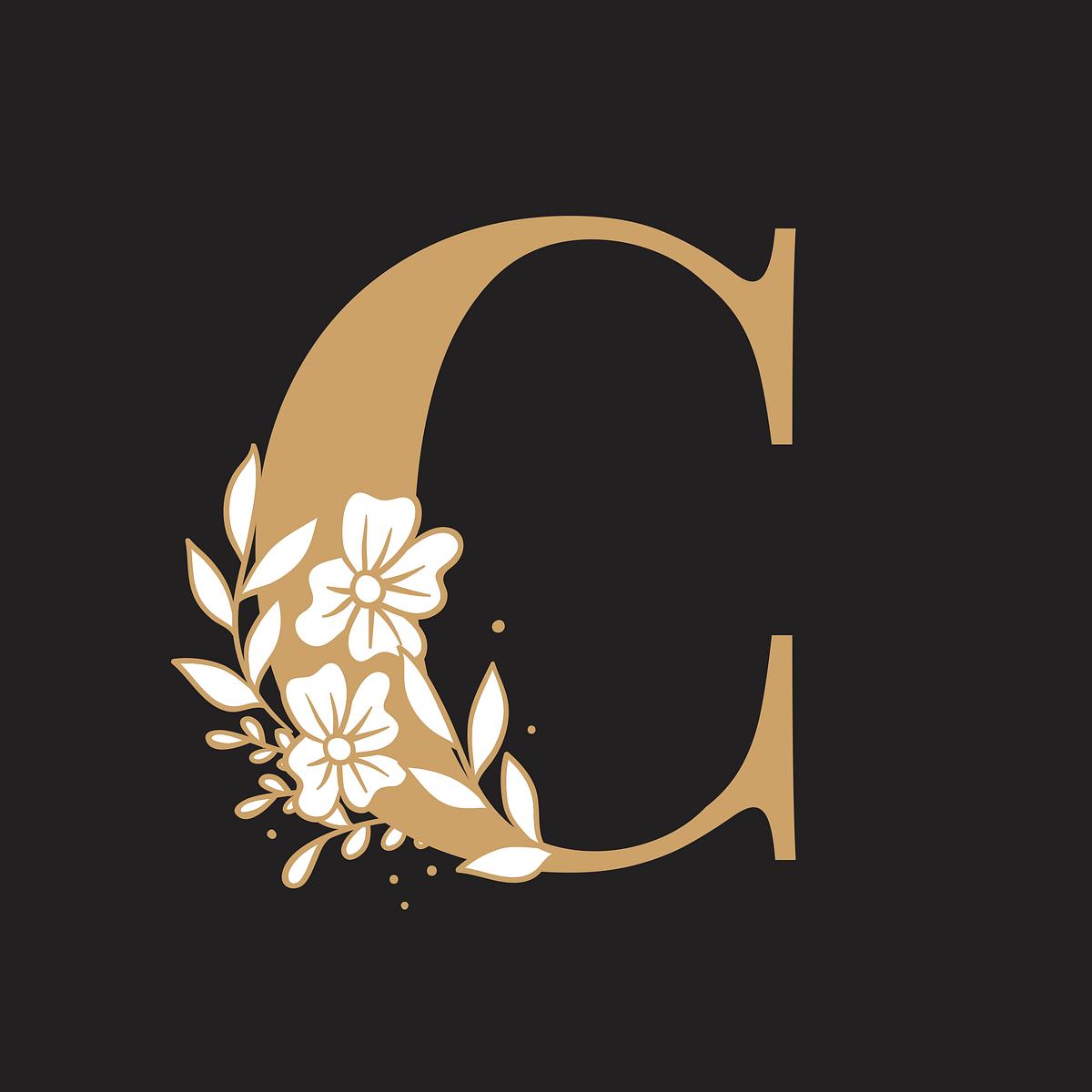 Floral Letter C Font Typography Free PSD Rawpixel floral-letter-c-font-typography-free-psd-rawpixel