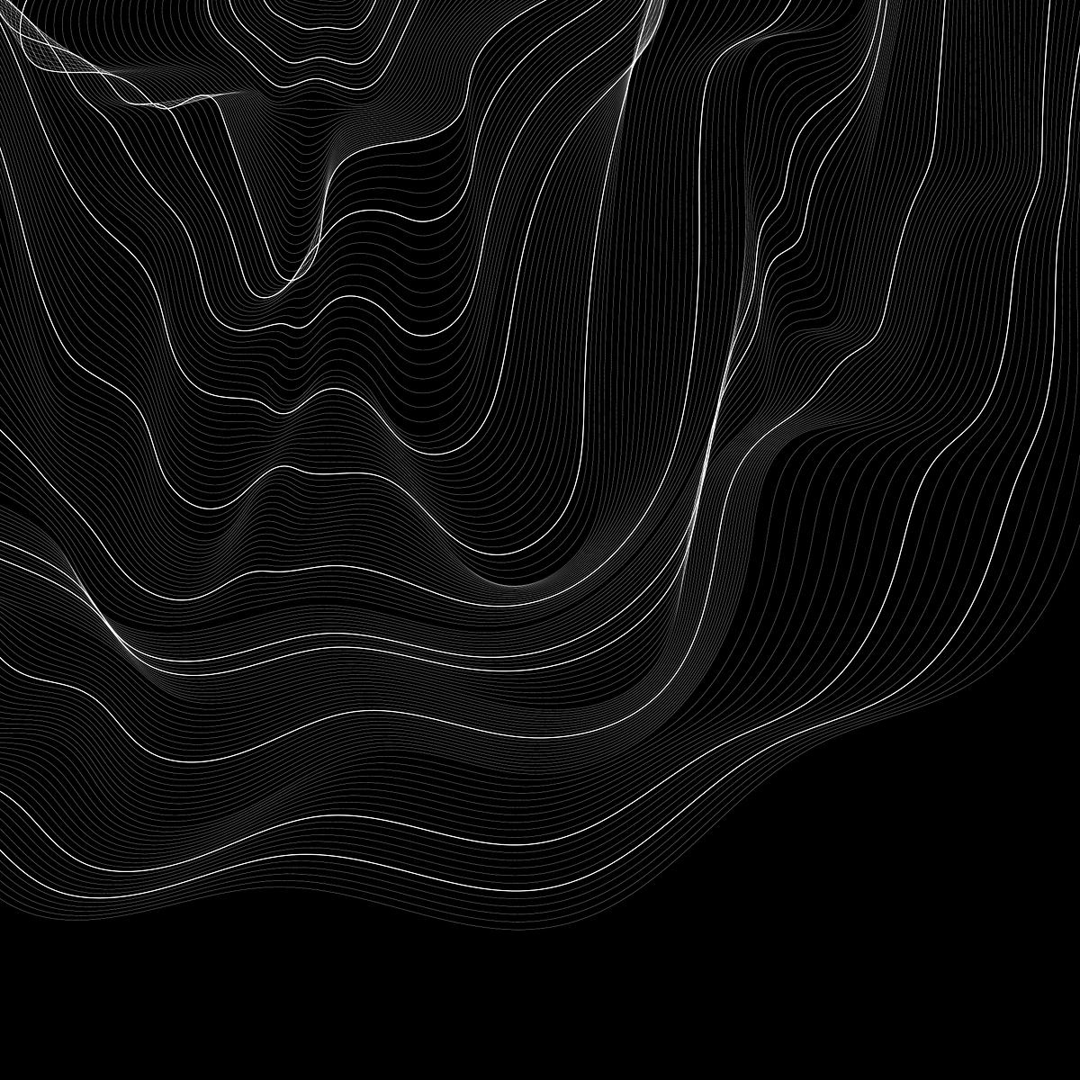 Monochrome abstract contour line illustration | Free stock vector ... Monochrome abstract contour line illustration | Free stock vector ...