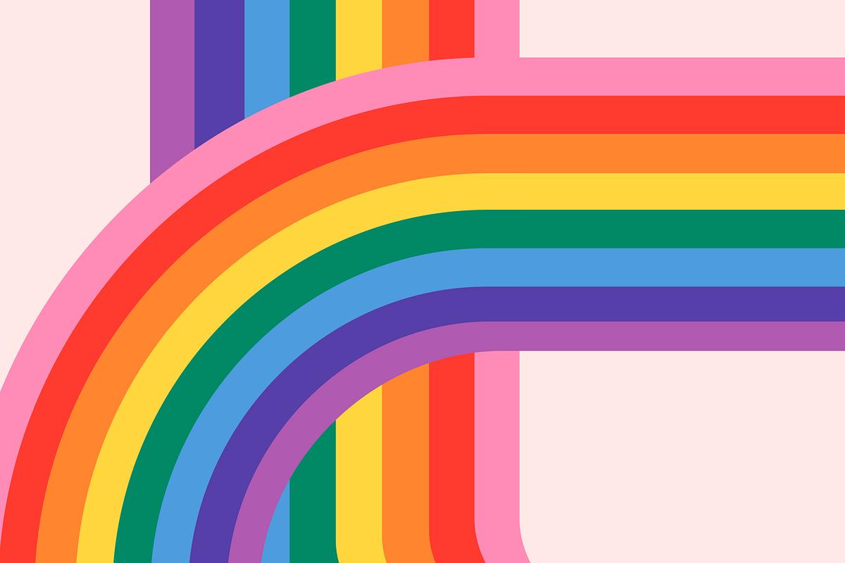 Lgbtq Rainbow Pride Vector Background Premium Vector Rawpixel