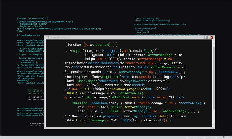 Illustration Of Computer Hacking Code